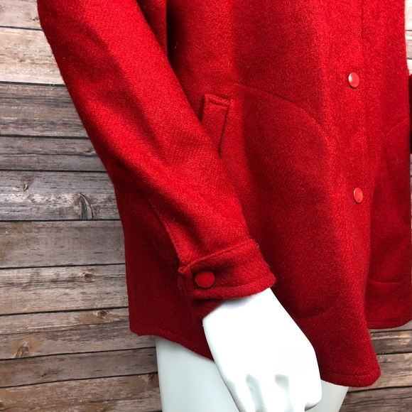 Pendleton | Jackets & Coats | Vintage Pendleton Wool Red Jacket Coat ...